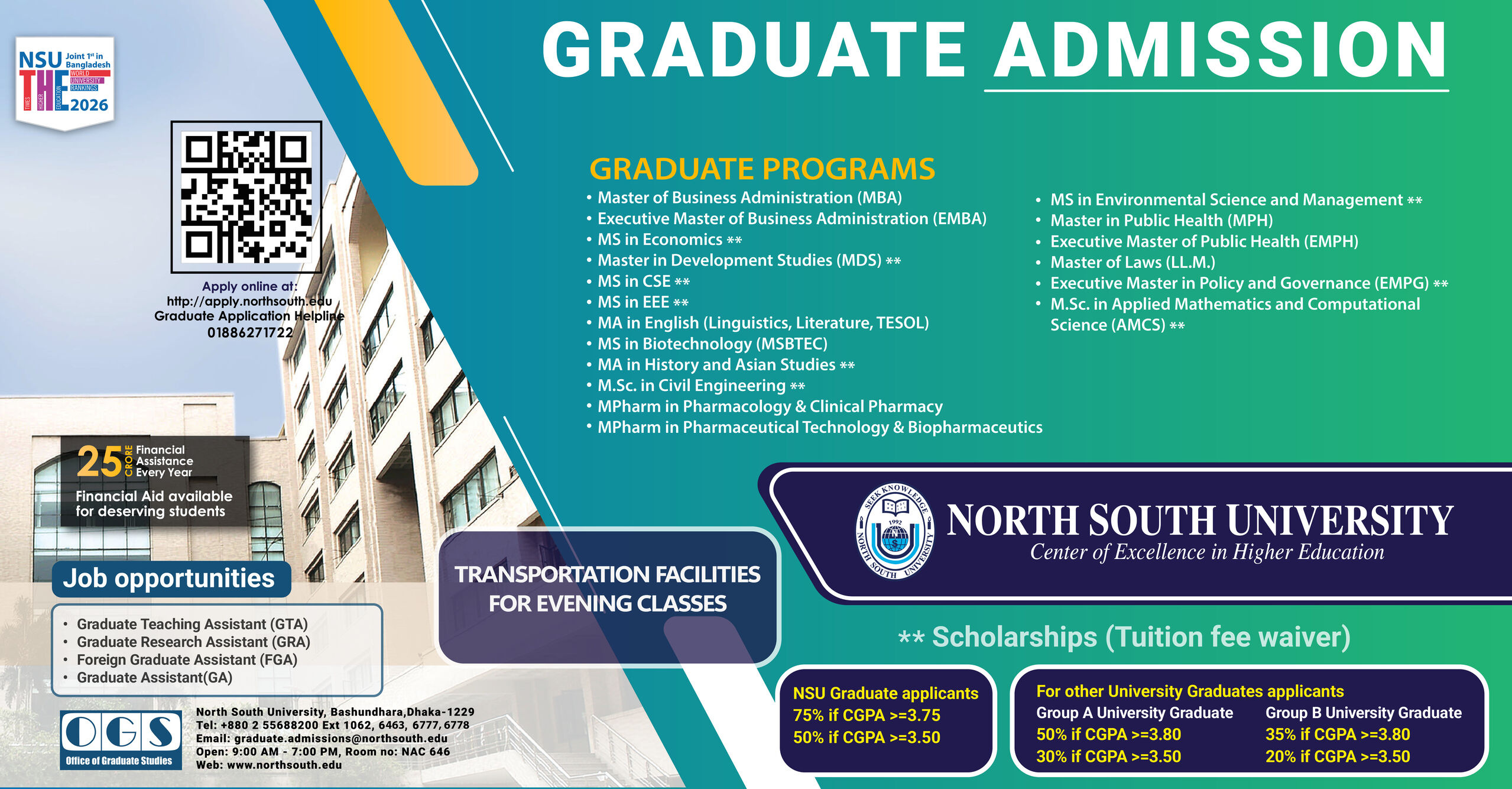 Office of Graduate Studies | North South University